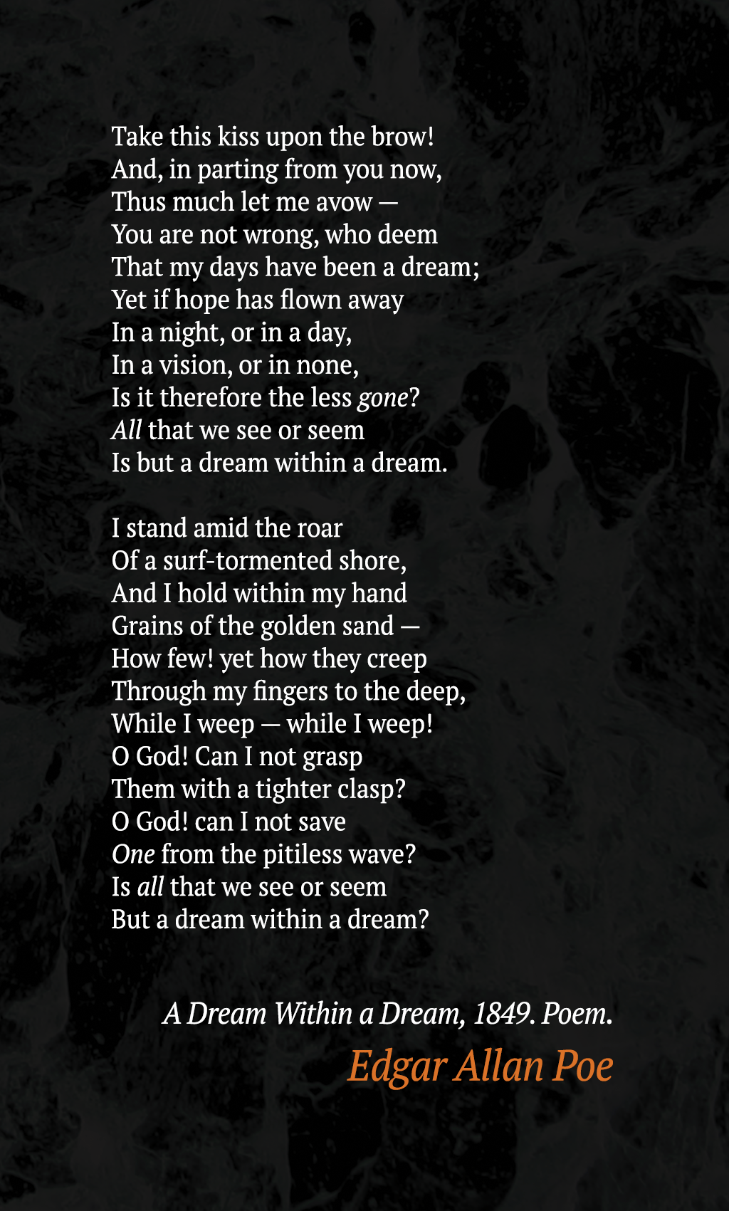 FULL_a_dream_within_a_dream_Edgar_Allan_Poe_Quote - Edgar Allan Poe